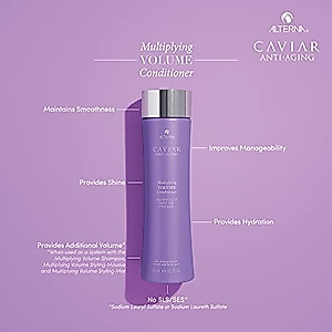 Alterna Caviar Anti-Aging: Mutiplying Volume Consumer Kit with Shampoo 1.35 Fl. Oz. + Conditioner 1.35 Fl. Oz. + Styling Mist 0.85 Fl. Oz. (Personal Size + Travel Size)(Pack of 1)