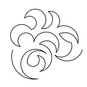 Hancy Creations 30602 Overall Swirl Full Line Stencils