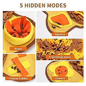 Toozey Snuffle Mat for Dogs, Interactive Snuffle Mat for Small and Medium Dogs, Dog Food Mat for Puppy Sniff Training, Durable Dog Feeding Mat Enrichment Toys