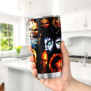 Tumbler Chucky Travel Stainless 20 30 Oz Hot Insulated Coffee Iced Steel Tea Office