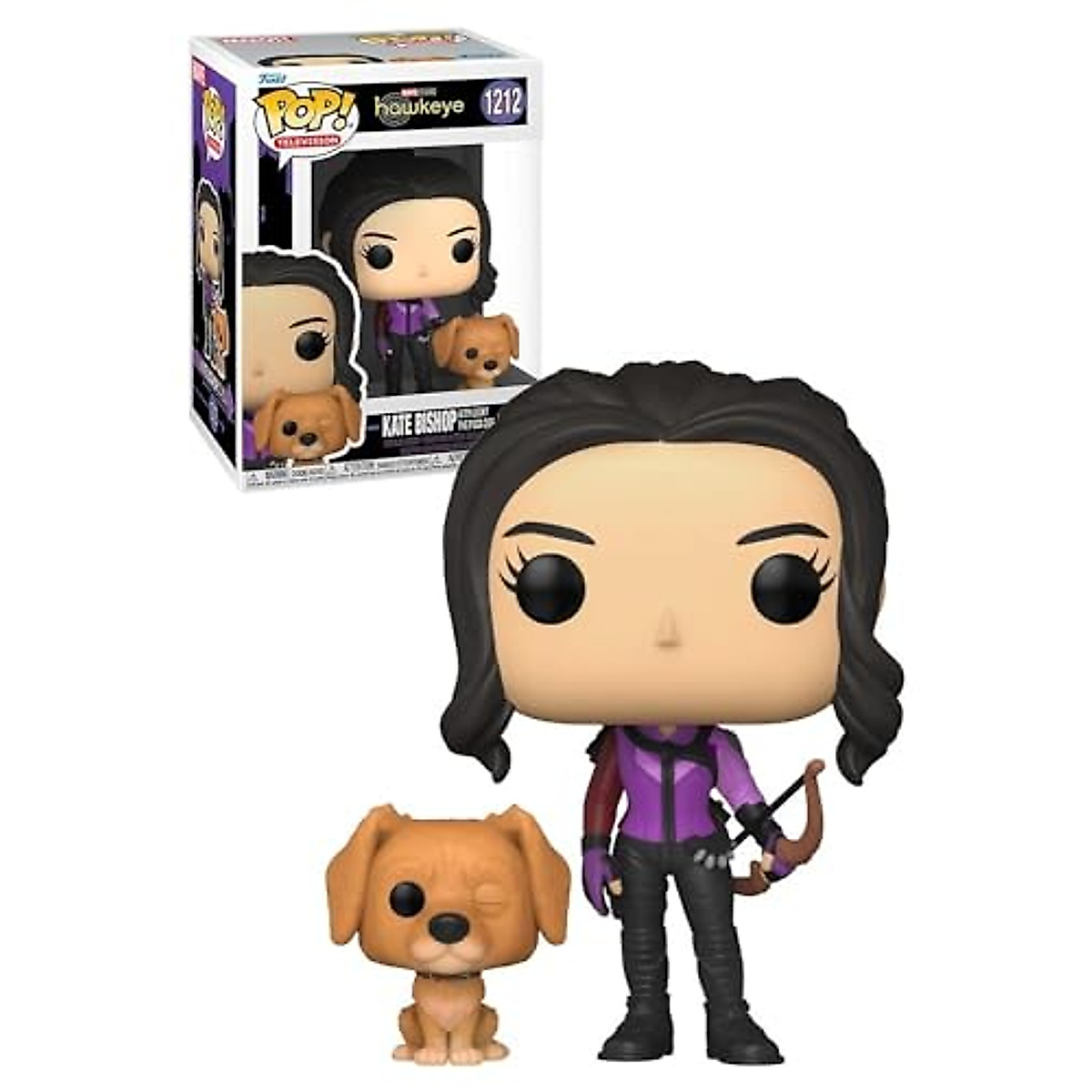Funko Pop! & Buddy Marvel: Hawkeye - Kate Bishop with Lucky Pizza Dog Vinyl Bobblehead