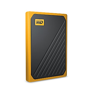 WD 1TB My Passport Go SSD Amber Portable External Storage, USB 3.0 - WDBMCG0010BYT-WESN