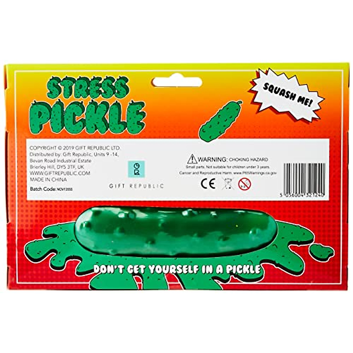 Gift Republic Stress Pickle Squeeze Toy