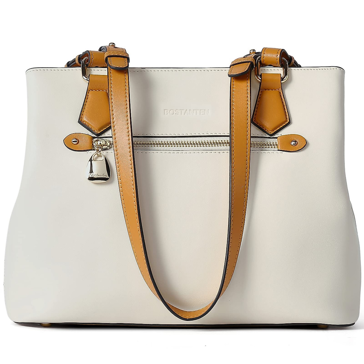 BOSTANTEN Leather Handbags Satchel Bags for Women Designer Shoulder Purses Top Handle Crossbody Bags