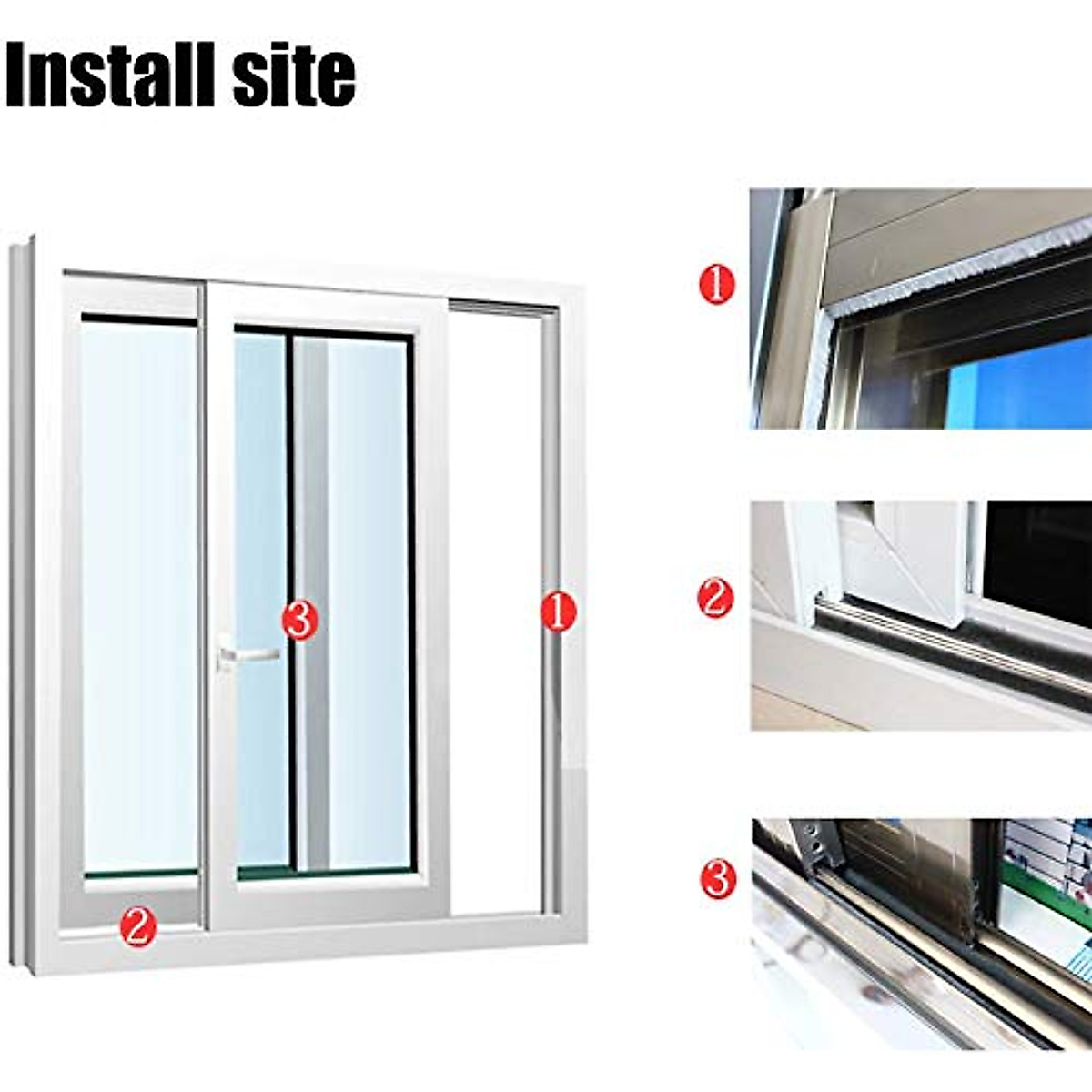 32.8 Ft Self Adhesive Seal Strip Weatherstrip for Windows and Doors House Soundproofing,Windproof,Dustproof,Stronger Stickiness,0.35 Wide X 0.2 inch Thick.