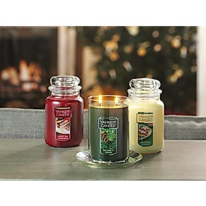 Yankee Candle Balsam & Cedar Scented, Classic 22oz Large Tumbler 2-Wick Candle, Over 75 Hours of Burn Time