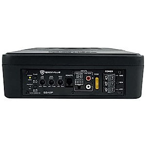 Rockville SS10P 10" 800w Slim Under-Seat Active Powered Car/Truck Subwoofer Sub