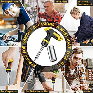 Universal Socket Tools Ratchet Screwdriver Bit Set, Stocking Stuffers for Men Dad Gifts Super Universal Socket Adapter Valentines Fathers Day Anniversary Birthday Gifts for Men Dad Him Women