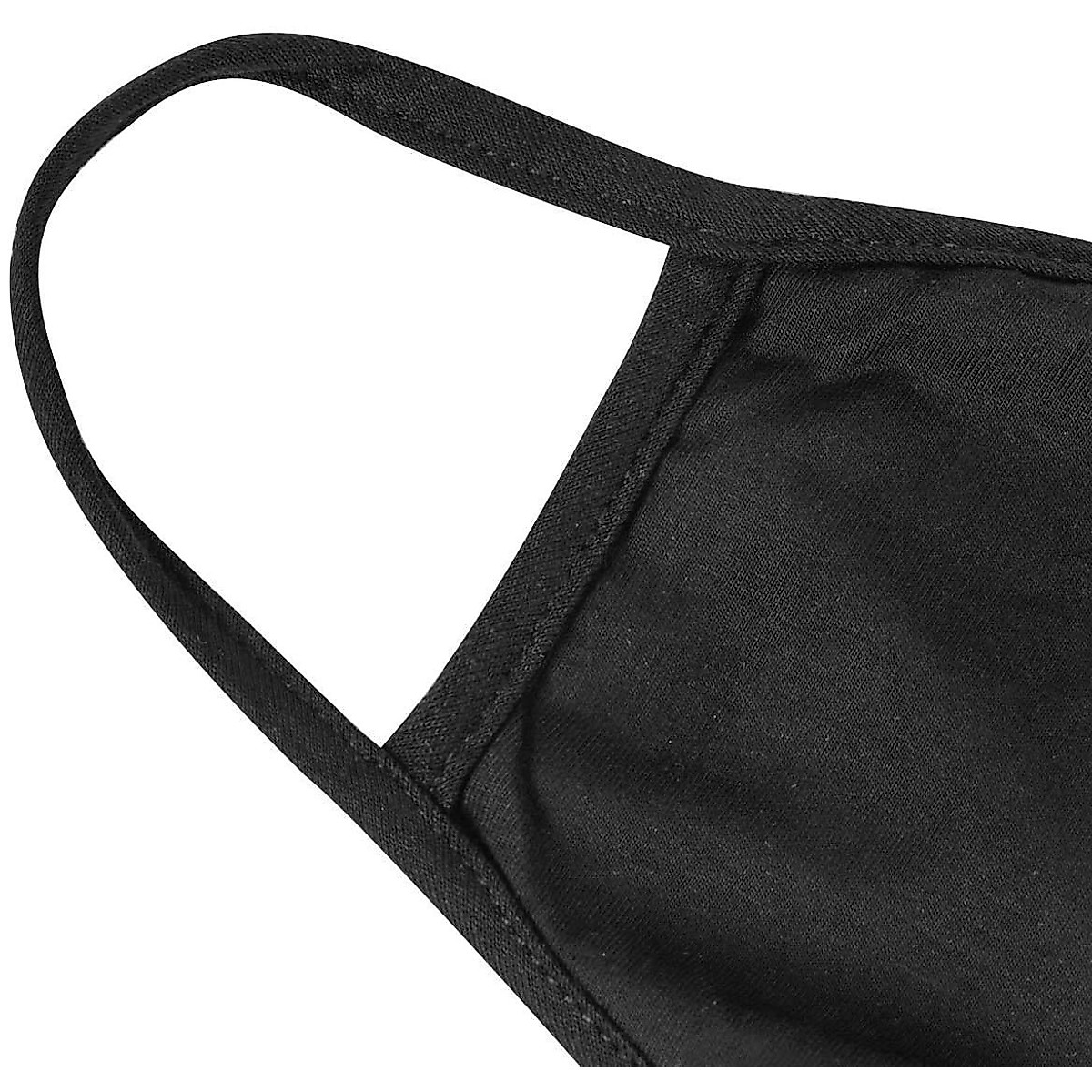 Forno 3 Pack Unisex Face Covering, Black Dust Cotton, Washable, Reusable Cloth【USA Seller】