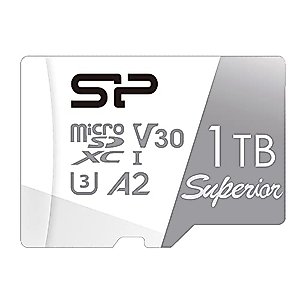 Silicon Power 1TB Superior Micro SDXC UHS-I (U3), V30 4K A2, Compatible with Nintendo-Switch, Steam Deck, High Speed MicroSD Card with Adapter