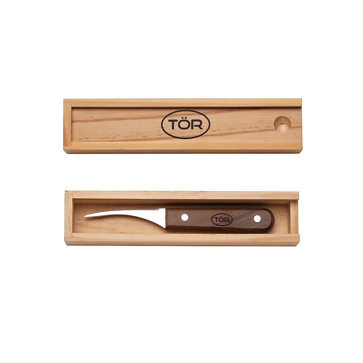Shrimp Deveiner & Peeler in Naturalwood Gift Box by TOR Kitchenware – The German Patented Stainless Steel Shrimp Cleaning and Shelling Knife Tool