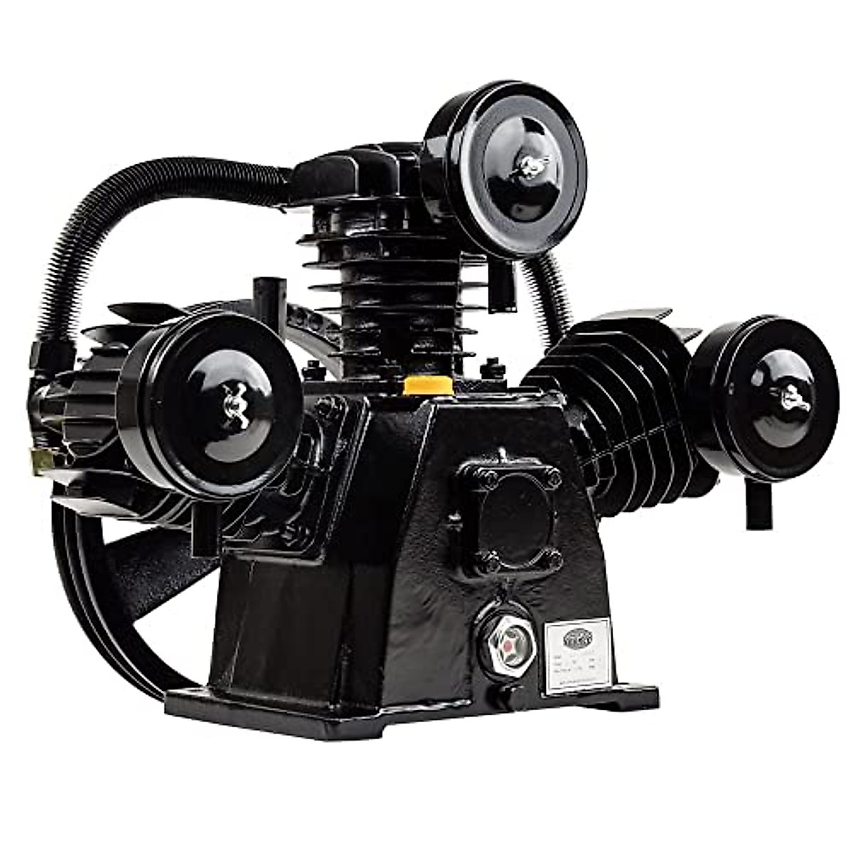 Compressor Source 4 to 5 HP Air Compressor Pump Replacement Single Stage 3 Cylinder 10-12 CFM Max Cast Iron CS3065A