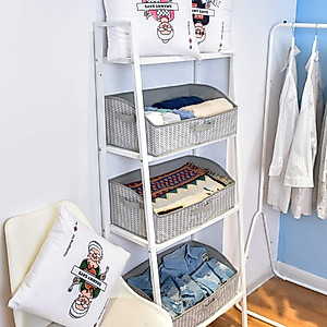GRANNY SAYS Bundle of 3-Pack Trapezoid Closet Storage Bins & 2-Pack Socks Storage Organizers
