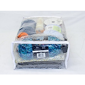 Clear Vinyl Zippered Sweater Clothing Storage Bag 11 x 15 x 6 Set of 10