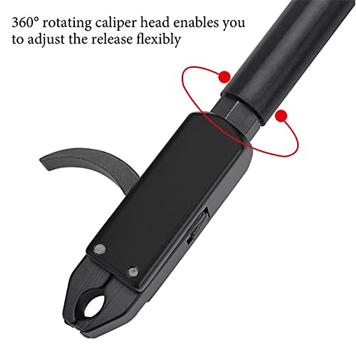 ELONG Adjustable Archery Compound Bow Release Aid with Foldback Design- Black Wrist Strap Trigger Caliper for Right Left Hand