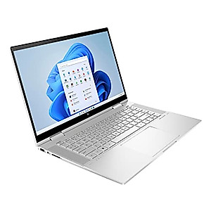 HP 2022 Envy X360 2-in-1 15.6" FHD Touchscreen Laptop, Intel Evo Platform Core i5 1235U, 16GB RAM, 512GB PCIe SSD, Backlit Keyboard, Intel Iris Xe Graphics, Windows 11, Silver, 32GB USB Card