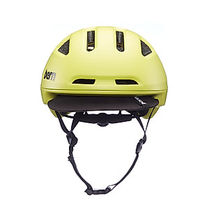 Bern Major Adult Bicycle Helmet, MIPS Rotational Impact Protection, Compass Dial-Adjusted Fit, MIPS Matte Lime, Large