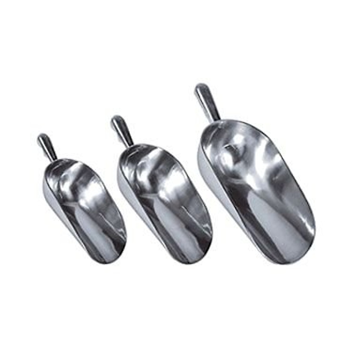 57 Ounce Bar Ice Scoop, Dry Bin Scoop, Dry Goods Scoop, Candy Scoop, Spice Scoop, Aluminum by Royal Industries, , Commercial Grade