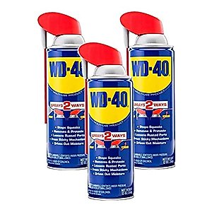 WD-40 Multi-Use Product with Smart Straw Sprays 2 Ways, 3-Pack, 12 OZ