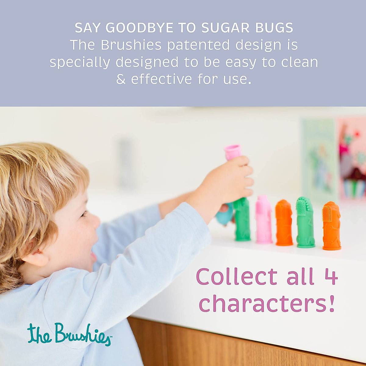 The Brushies Chomps The Dino Baby & Toddler Toothbrush & Storybook Set/Dental Item and Book/Youth Tooth & Gum Care/Ages 4 Weeks to 4 Years