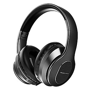 PowerLocus Active Noise Cancelling Headphones Over Ear, Wireless Headphones with Microphone, Hi-Fi Stereo, Soft Memory Foam Ear Cups, 35H Playtime and Fast Charging for Phones, Home Office, TV, Travel