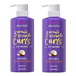 Paraben-Free Miracle Curls 3 Minute Miracle Conditioner with Coconut and Australian Jojoba Oil 16 fl oz - 2-PACK