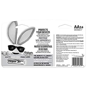 Energizer AA Batteries, Max Double A Battery Alkaline, 24 Count