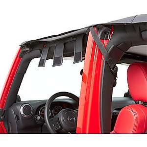 Bestop 5258435 Black Diamond Safari Style Bikini Top for 2010-2018 Wrangler JK Unlimited (Non-Cable Style)