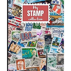 My Stamp Collection: postage stamp albums - postage stamp album for collector – 8X10’’ – 120 Pages
