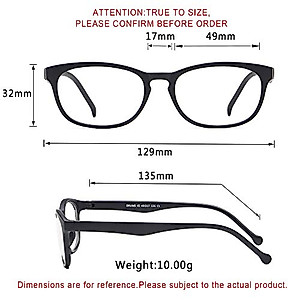 LifeArt Blue Light Blocking Glasses, Anti Eyestrain, Computer Reading Glasses, Gaming Glasses, TV Glasses for Women Men, Anti UV, Anti Glare (Black, 1.50 Magnification)