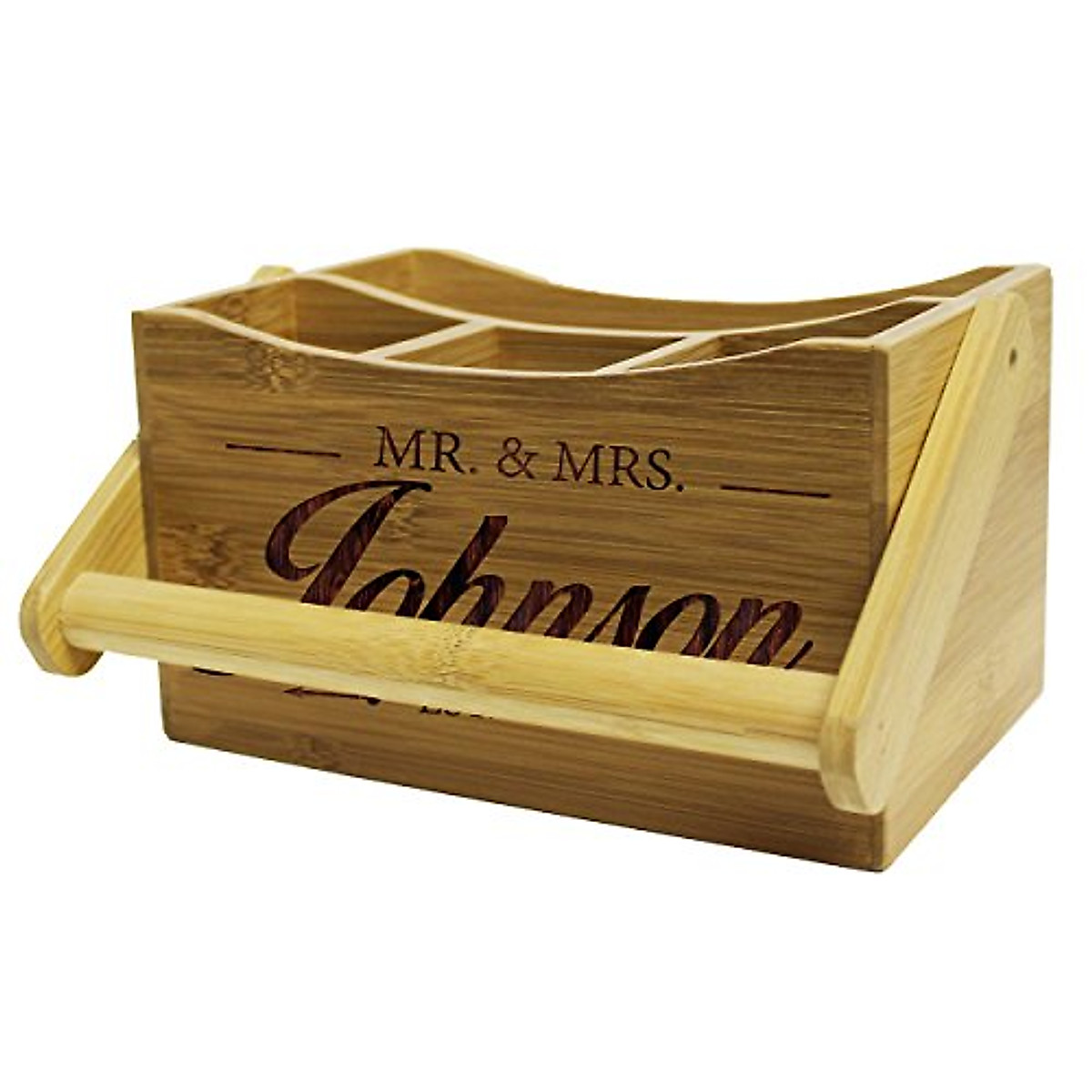 Personalized Kitchen Utensil Holder Picnic Caddy - Custom Monogrammed