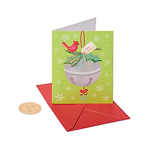 Papyrus Christmas Cards Boxed with Envelopes, Happy Holiday Season, Jingle Bell (20-Count)