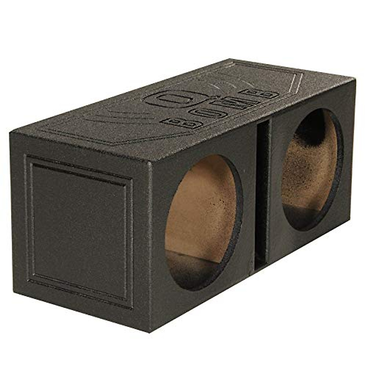 Q Power QBOMB12V Dual 12" Vented Ported Subwoofer Sub Box with Bedliner Spray