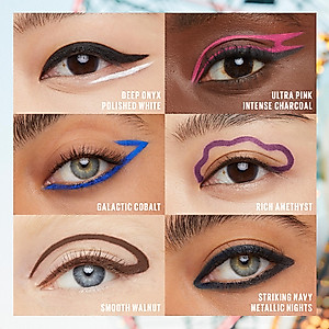 MAYBELLINE New York Tattoo Studio Long-Lasting Sharpenable Eyeliner Pencil, Glide on Smooth Gel Pigments with 36 Hour Wear, Waterproof Rose Quartz 0.04 oz