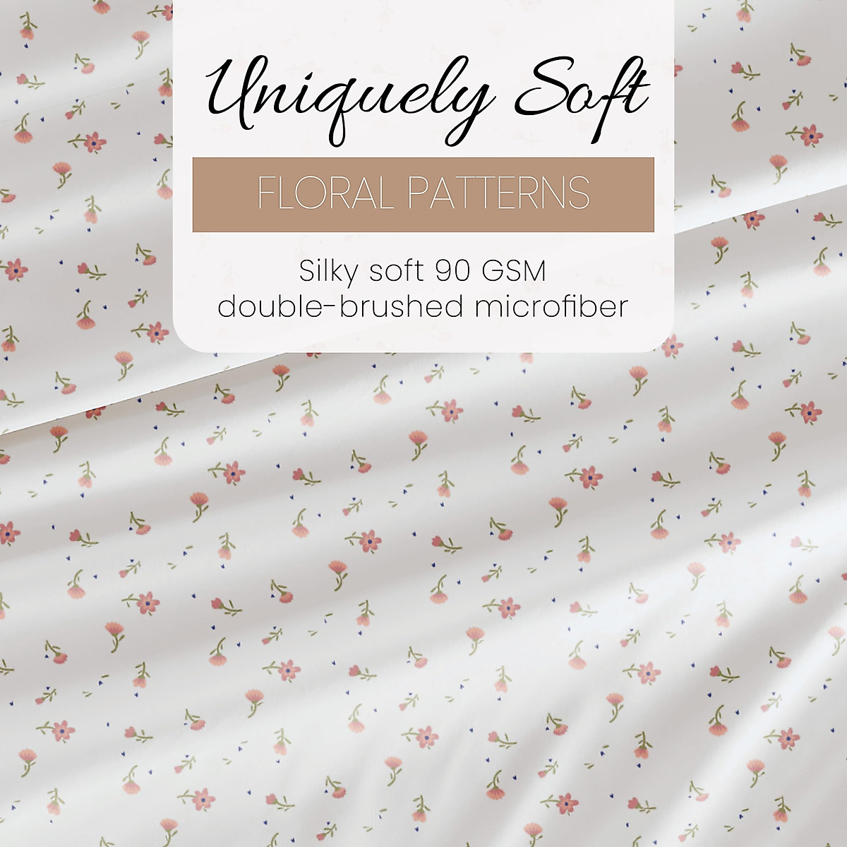 Linen Market 3 Piece Twin Bedding Sheet Set (Pink Floral) - Sleep Better Than Ever with These Ultra-Soft & Cooling Bed Sheets for Your Twin Size Bed - Deep Pocket Fits 16" Mattress