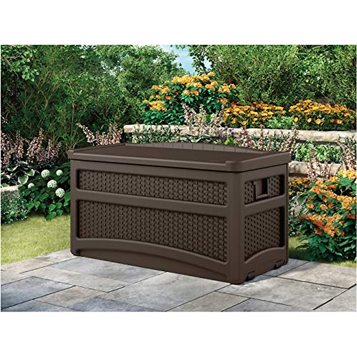 Suncast DBW7500 Deck Box, 73 gallon