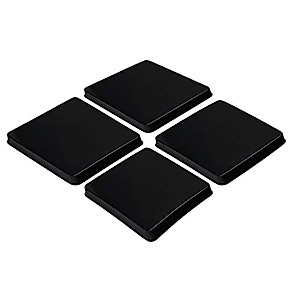 Reston Lloyd G-105-B Square Gas Stove Burner Covers, Set of 4, Black, 9" x 0.75" x 9" (Length x Width x Height)