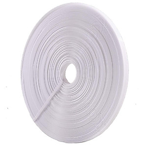 50 Yards Polyester Boning for Sewing - Sew-Through Low Density Boning for Corsets, Nursing Caps, Bridal Gowns (6mm, White)