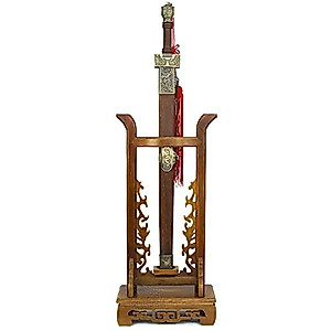 LUCKNIGHT Display Stand Vertical Sword Holder Wood Sword Rack Samurai Sword Stand Display Stand Sword Stand
