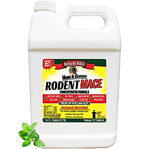 Nature’s MACE Rodent MACE 1 Gal Concentrate/Covers 87,000 Sq. Ft. / Repel Mice & Rats/Keep mice, Rats & Rodents Out of Home, Garage, attic, and Crawl Space/Safe to use Around Children & Pets