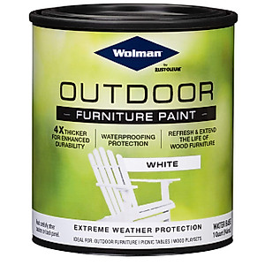Wolman 360352 Outdoor Furniture Paint, Quart, White 32 Fl Oz (Pack of 1)
