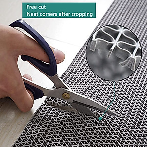 MYOYAY Commercial Drainage Mat 3x10 Ft 0.22'' Thick Drainage Non-Slip Mat PVC Drainage Rug Floor Mat Mesh Holes Pool Drain Floor Mat Roll for Restaurant Kitchen Bars Patio Bathroom Wet Area(Gray)