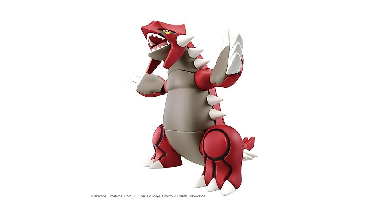 Pokemon Groudon Model Kit by Bandai - Collectible Plamo Series