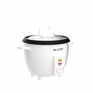 Mishcdea Rice Cooker 10 Cups Uncooked & Food Steamer (20 Cooked), Electric Rice Cooker Fast Cooking With Keep Warm, Removable Non-stick Pot, All-In-One Cooker for Grains, Soups, Oatmeal or Veggies - White