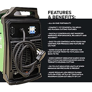 2021 Everlast PowerPro 256Si AC DC TIG Pulse 60a 250a Plasma Cutter Multi Process Welder