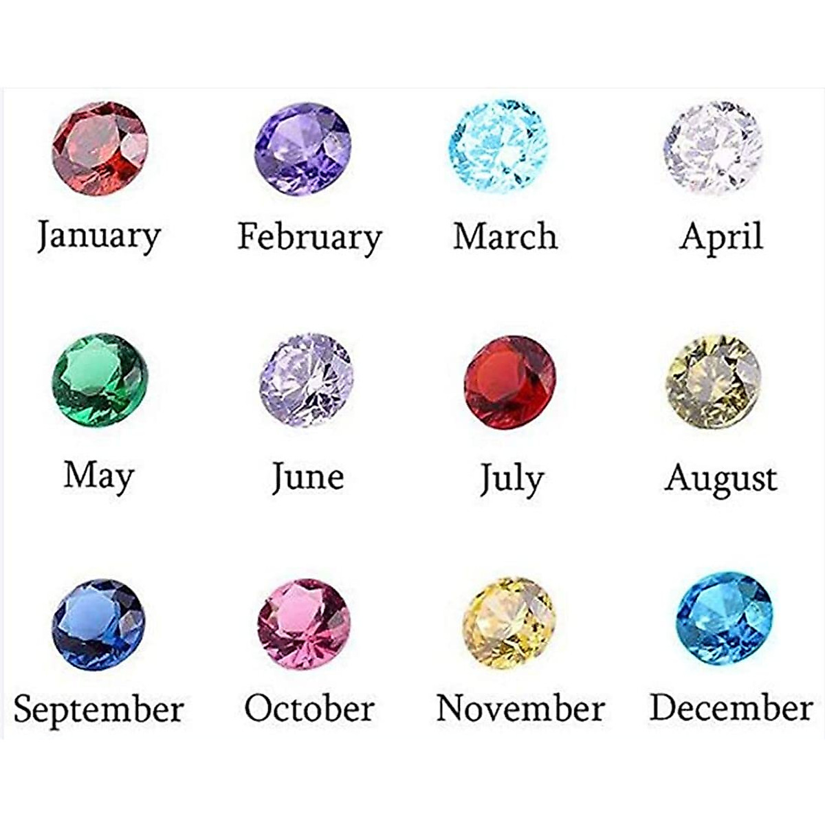 Catoka Double Heart Ring Promise Rings Sterling Silver for Women Ring with Birthstones Jewelry