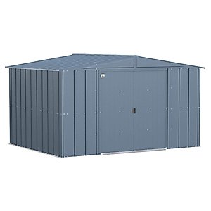 Arrow Classic Steel Storage Shed, 10x8, Blue Grey