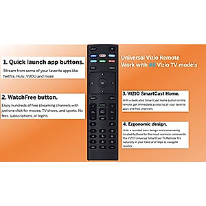 XRT136 Watchfree Remote Control Replacement for All VIZIO LED LCD HD 4K UHD HDR Smart TV