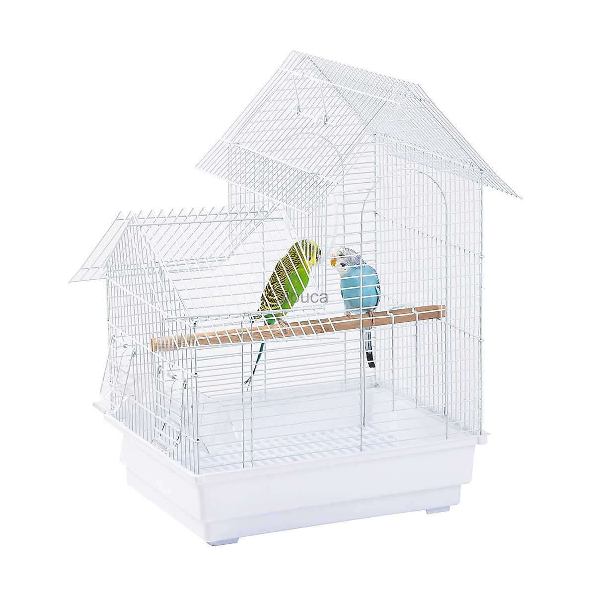 Capuca Small Bird Travel Cage - The Lightweight Small Birds Starter Kit with Birdcages and Accessories Great for Parakeets Lovebirds Parrotlets Finches Canaries