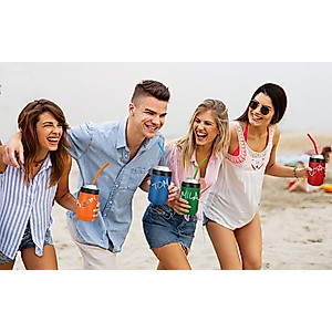 Personalized Stainless Steel Engraved Insulated Beverage Holder Customized Can Cooler with Custom Name Text – Wedding, Birthday, Corporate Gift (Black, Standard)